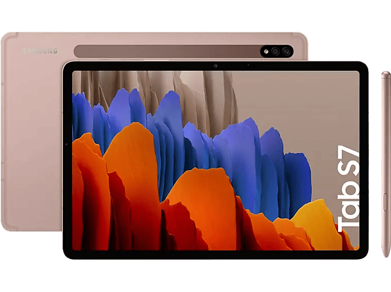 Tablet | Samsung Galaxy Tab S7, 128 GB, Bronce, WiFi, 11" WQXGA, 6 GB RAM, Snapdragon 865 Plus ...