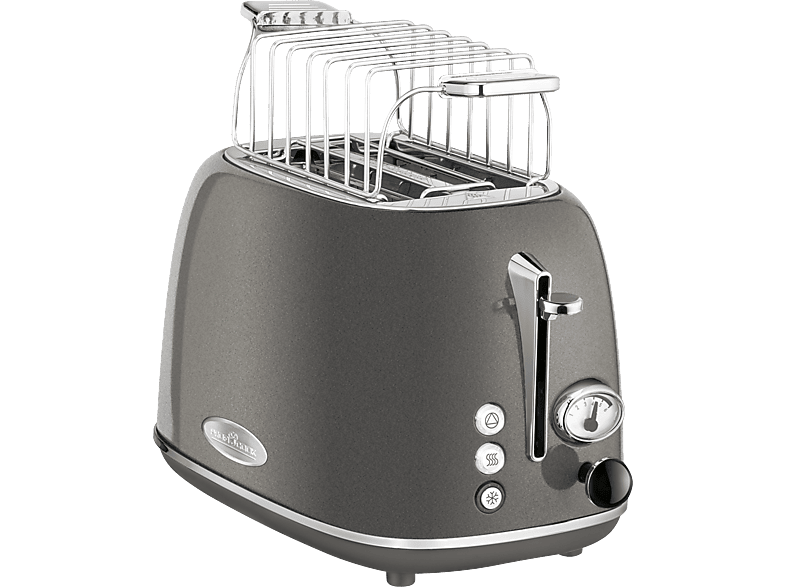 PROFI COOK 2-Schlitz Toaster Vintage PC-TA 1193 anthrazit Toaster ...