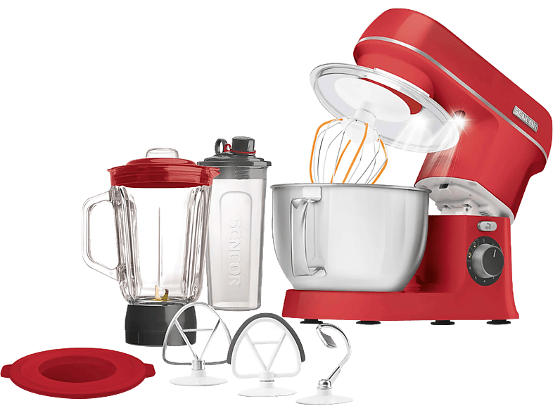 SENCOR STM 3754RD-EUE3 Konyhai robotgép, piros | MediaMarkt