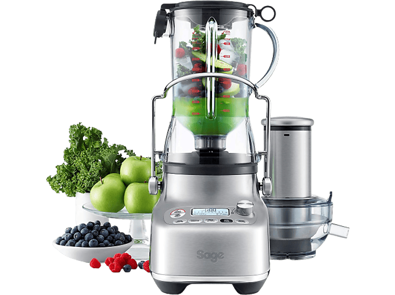 SAGE SJB815BSS2EEU1 Standmixer (Aluminium/Silber, 1350 Watt, 3 l ...