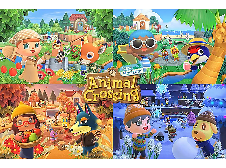 PYRAMID INTERNATIONAL Animal Crossing NH New Horizons, 4 Seasons Poster ...