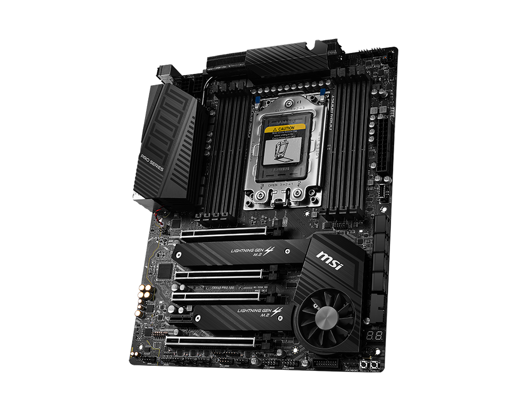 MSI TRX40 PRO 10G Ryzen Threadripper 3.Nesil DDR4 4666(OC) USB 3.2 ATX ...