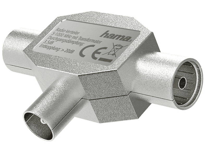 HAMA Distributore antenna 1 M/2 F, corpo in metallo | MediaWorld.it