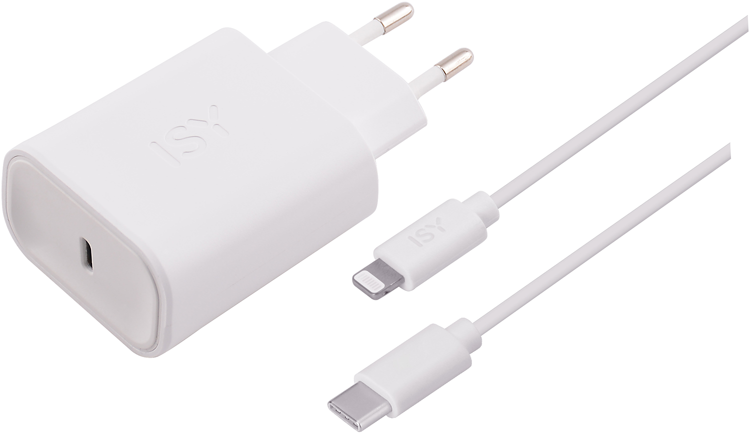 ISY IWC-2500 Lightning-naar-USB-C Power Delivery Fast Charger Wit ...