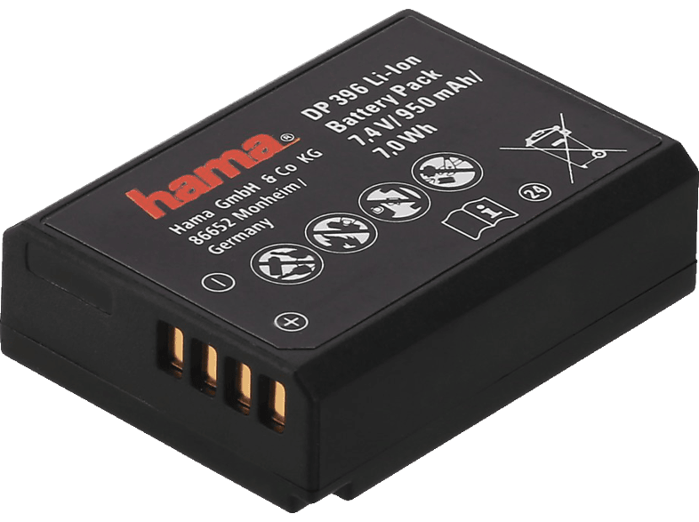 HAMA DP 396 Li-Ion Ersatzakku für Canon LP-E10, 7.4 Volt, 950 mAh ...