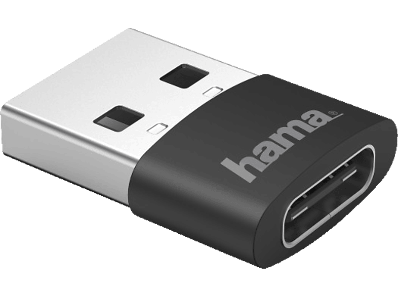 HAMA 3 Stück USB-A-Stecker auf USB-C-Buchse Adapter Schwarz USB Adapter | MediaMarkt
