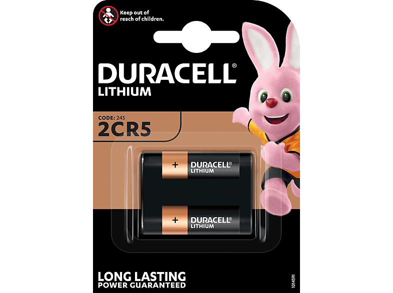 DURACELL DL245A/CR245A Ultra Lithium 245 Fotobatterie, Einzelpackung ...