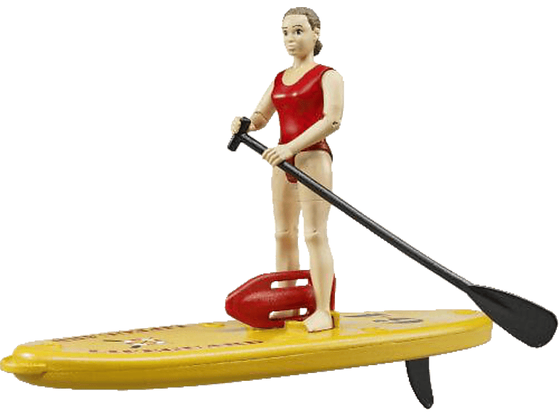 BRUDER bworld Life Guard mit Stand Up Paddle Spielzeugfigur | SATURN