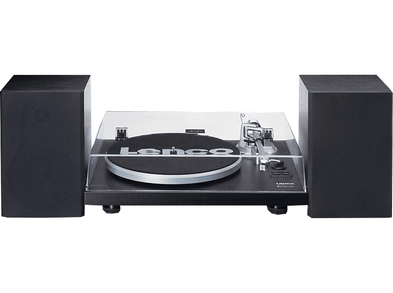 LENCO LS 500 Bluetooth Plattenspieler mit zwei externen Lautsprechern ...