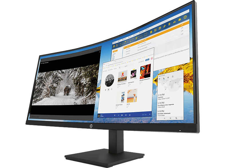 HP M34d 34 Zoll WQHD Gaming Monitor (5 ms Reaktionszeit Gaming Monitor ...