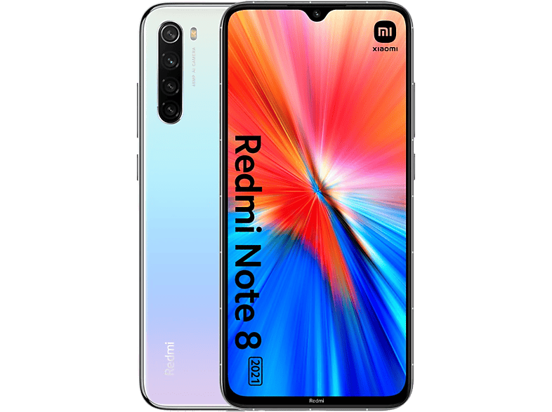 Móvil | Xiaomi Redmi Note 8 (2021), Luz Lunar Blanca, 128GB, 4GB RAM, 6 ...