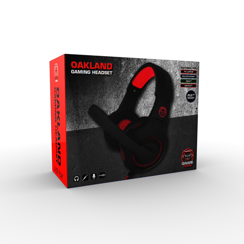 QWARE Gaming-headset Oakland Rood kopen? | MediaMarkt