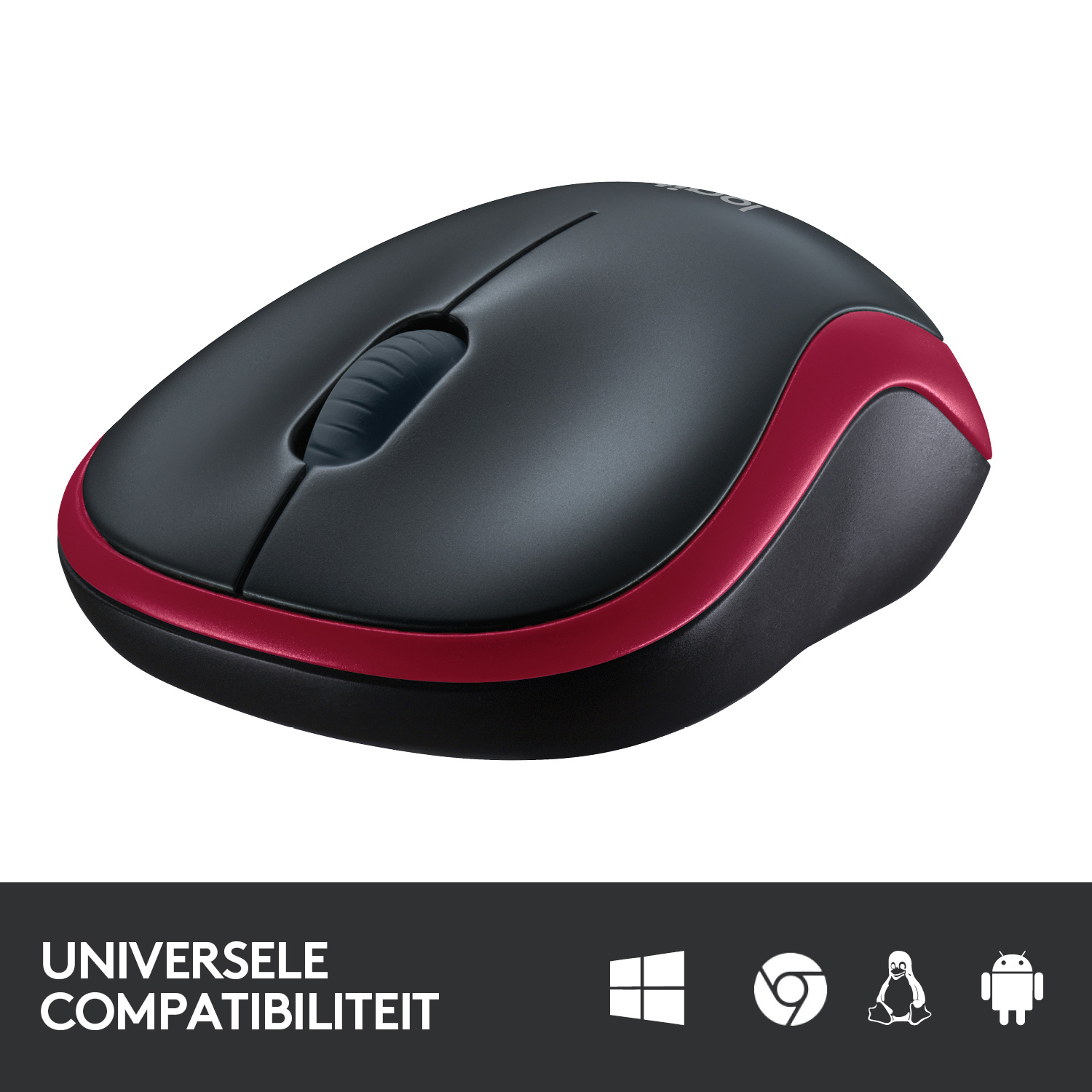 LOGITECH M185 Draadloos Muis Rood Rood kopen? | MediaMarkt