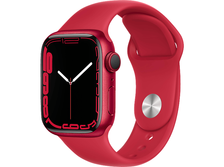 APPLE Watch Series 7 (GPS) 41mm Smartwatch Fluorelastomer, 130 | 200 mm ...