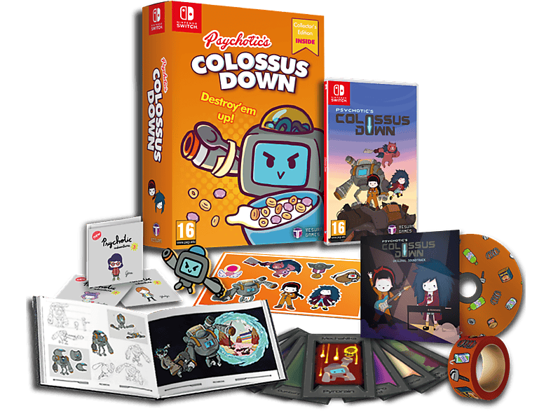 JUST FOR GAMES SW Psychotic's Colossus Down Destroy'em Up Edition FR/UK Switch Jeux Nintendo Switch