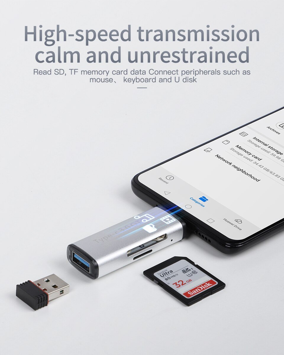 DAYTONA ADS-103 Type-C To USB 3.0 Sd Tf Kart Okuyucu Fiyat & Özellik ...