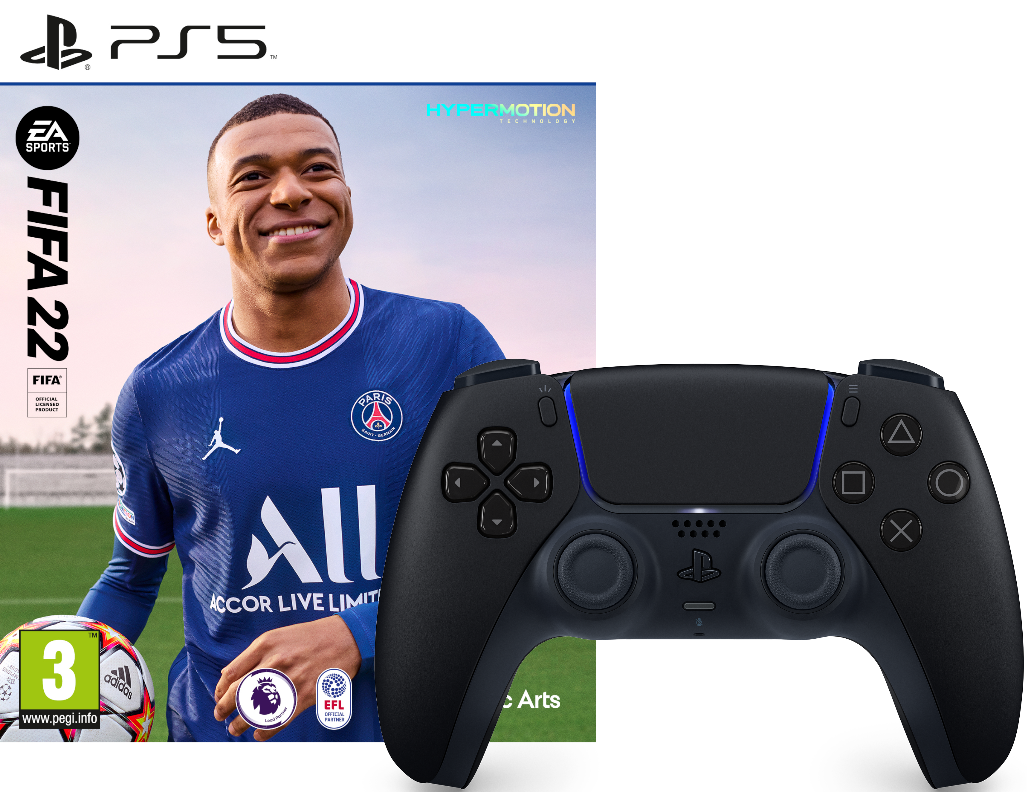SONY DualSense™ Wireless Controller | Midnight Black + FIFA 22 | MediaMarkt
