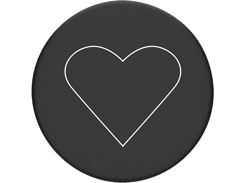POPSOCKETS PopGrip White Heart Black Handyhalterung, Mehrfarbig ...