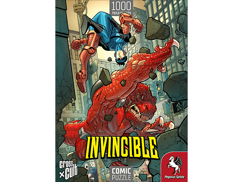 PEGASUS SPIELE Puzzle: Invincible (Invincible vs. Dinosaurus), 1.000 ...