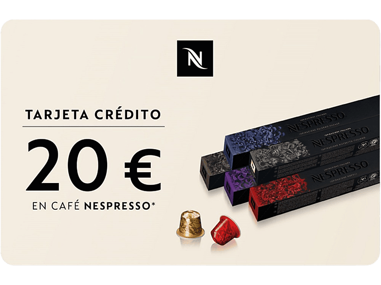 Tarjeta Promoción | Nespresso, 20€ crédito en café