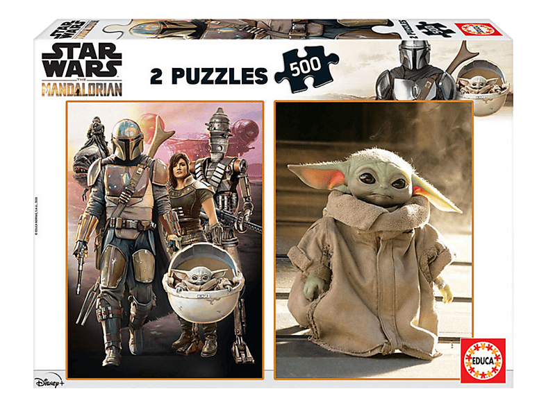 EDUCA Star Wars | The Mandalorian: 2 Puzzles (2x500) - Puzzle ...
