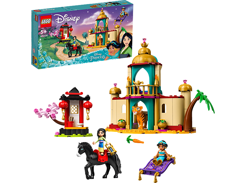 LEGO Disney 43208 Jasmins und Mulans Abenteuer Bausatz, Mehrfarbig ...