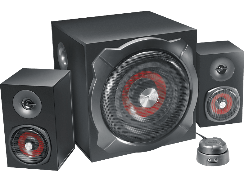 2.1-Lautsprechersystem SPEEDLINK GRAVITY 2.1-Lautsprechersystem Schwarz ...