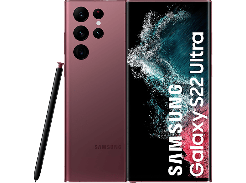 Móvil Samsung Galaxy S22 Ultra 5g Burgundy 256gb 12gb Ram 6 8