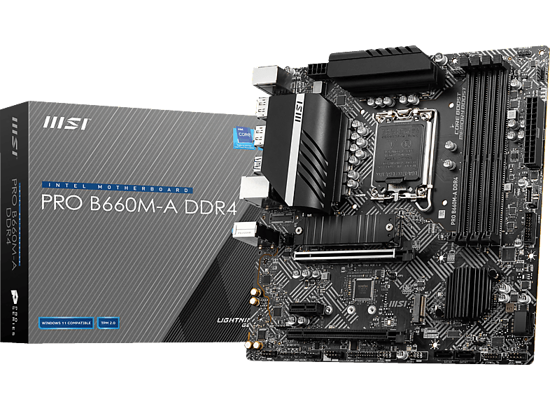 MSI Mainboard PRO B660M-A DDR4, LGA 1700, mATX, PCIe 4.0, 2xM.2 online ...