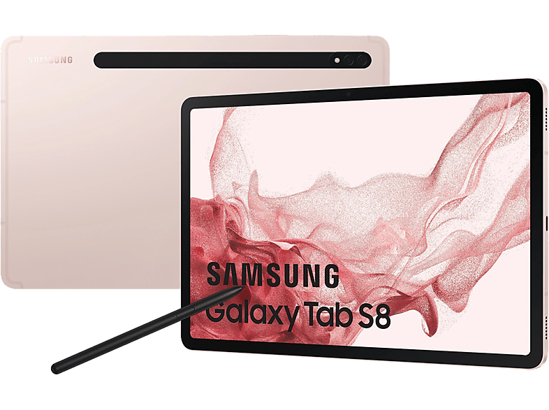 Tablet | Samsung Galaxy TAB S8, 128 GB, Rosa Dorado, WiFi, 11" WQXGA, 8 GB RAM, SD™898, Android 12