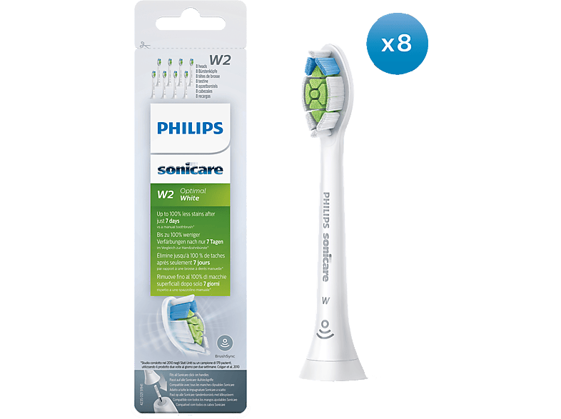 PHILIPS HX6068/12 Sonicare W2 Optimal White Opzet Borstels | Wit kopen ...