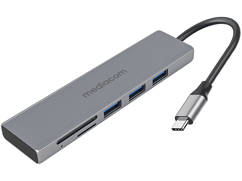 HUB USB-C MEDIACOM HUB TYPEC 3 USB E CARDRE | MediaWorld.it