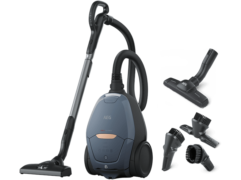 Aspirador con bolsa | AEG VX82-1-5DB, 600 W, 3.5 l, Azul