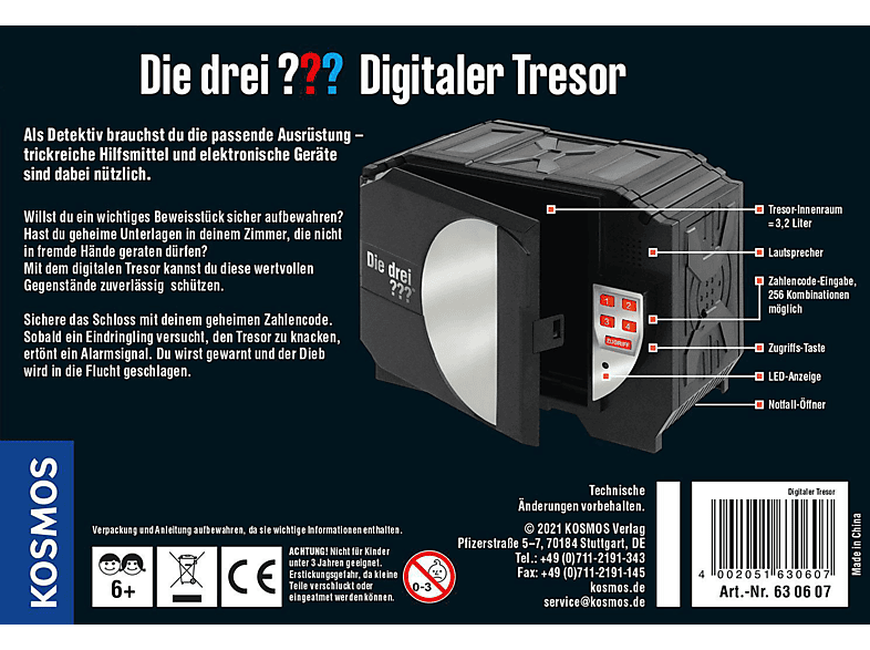 KOSMOS DIE DREI ??? DIGITALER TRESOR Detektivspiel Mehrfarbig | MediaMarkt