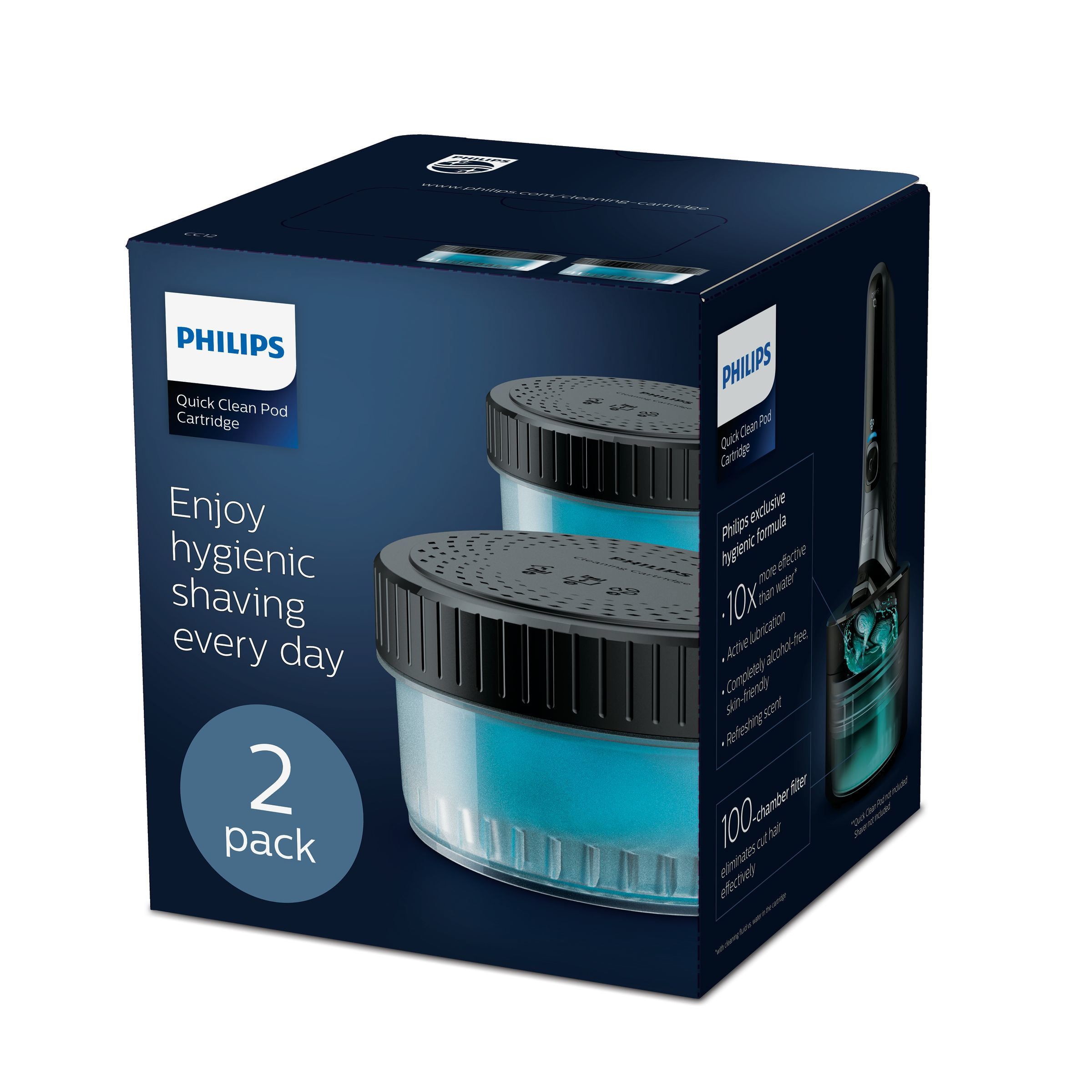 PHILIPS Quick Clean Pod-cartridge 2-pack (CC12/50)