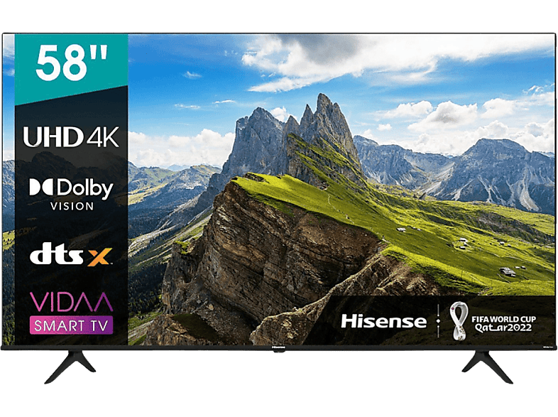 TV LED 58" | Hisense 58A6BG, UHD 4K, VIDAA U 5.0, Smart TV, Dolby ...