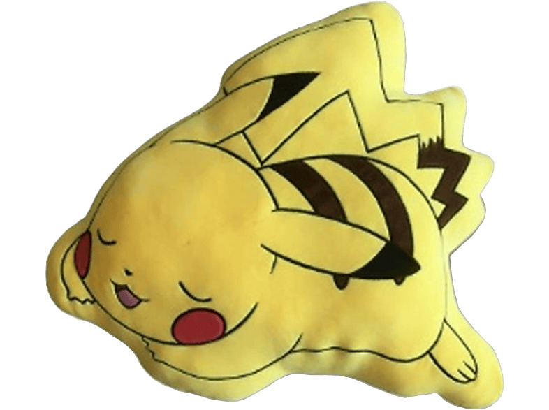 WTT Pokémon | Pikachu Sleep - Kissen (Gelb/Schwarz/Rot) | MediaMarkt