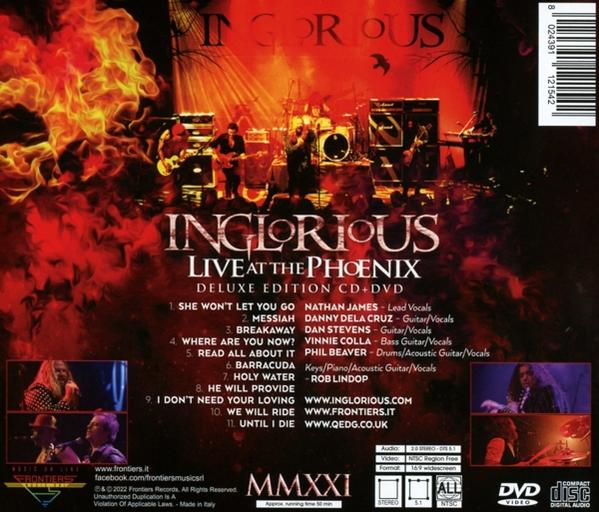 Inglorious | MMXXI Live At The Phoenix - (CD) | SATURN