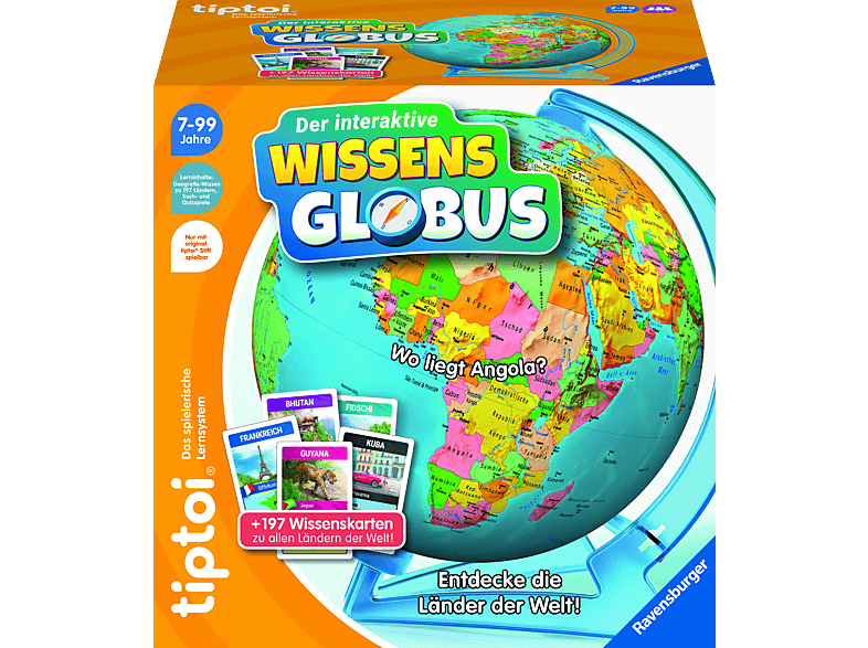 TIPTOI tiptoi® Der interaktive Wissens-Globus tiptoi, Mehrfarbig | SATURN
