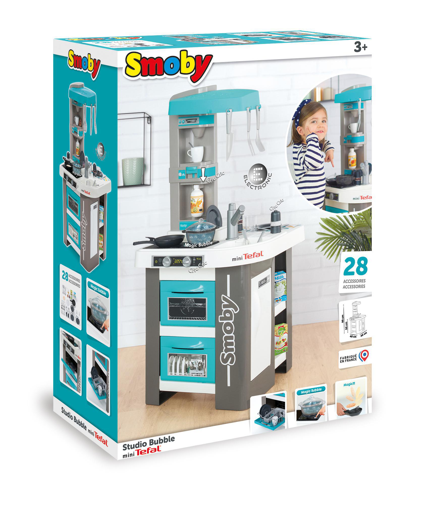 SMOBY Tefal Studio Bubble Küche Spielzeugküche Mehrfarbig | MediaMarkt