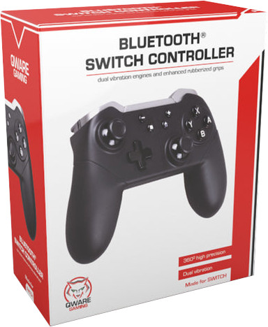 QWARE Draadloze Gamecontroller Nintedo Switch Zwart (NSW-1022BL)