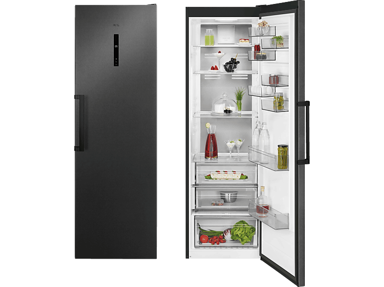 AEG RKB738E5MB Kühlschrank (389 l, E, 1860 mm hoch, Black Stainless ...