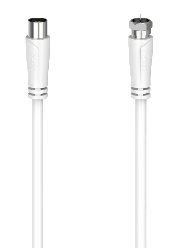 HAMA HM.205061 F-Fiş | Koaksiyel Fiş 1.5m Sat Kablosu Beyaz Fiyat ...