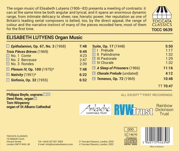 Boyle,Philippa/Rees,Dewi/Winpenny,Tom | Organ Music - (CD) Boyle ...