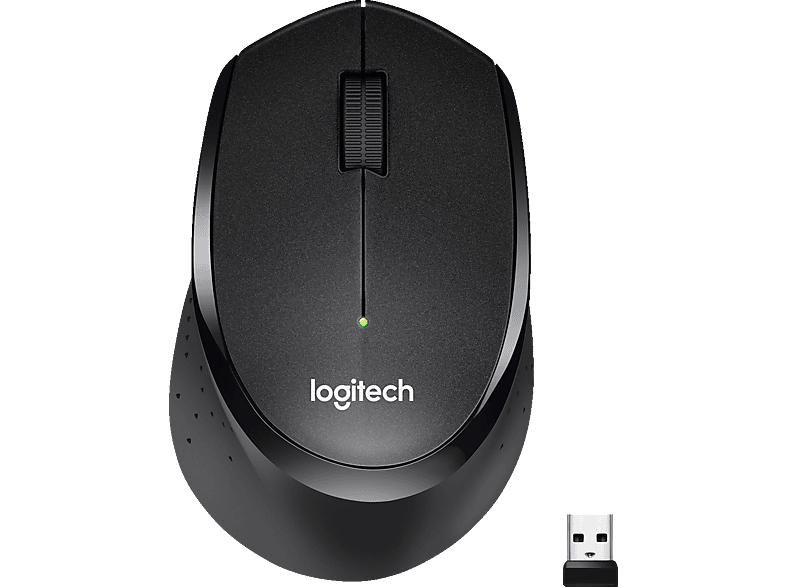 LOGITECH M330 Silent Plus Funkmaus, Schwarz Funkmaus | MediaMarkt
