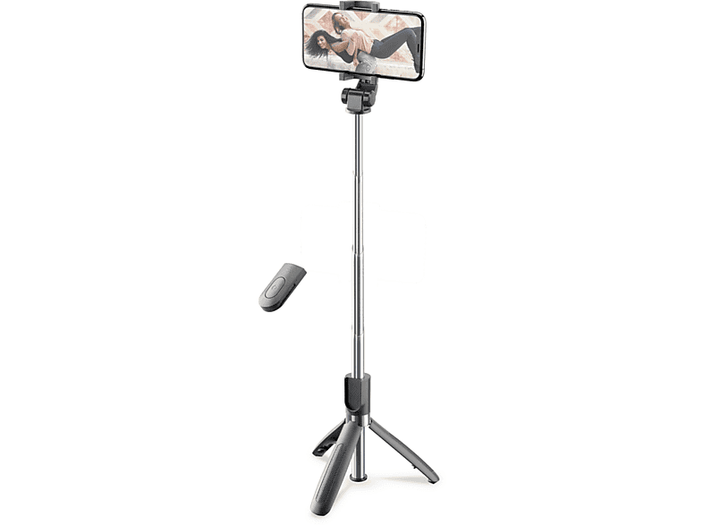 CELLULAR LINE Freedom Selfie-Stick Smartphone Schwarz, Silber | MediaMarkt