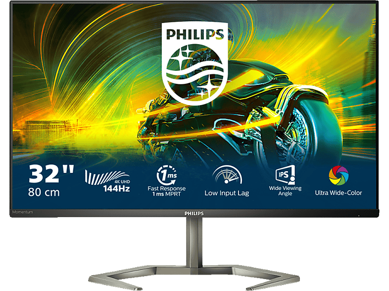 PHILIPS 32M1N5800A 31,5 Zoll UHD 4K Gaming Monitor (1 ms Reaktionszeit ...