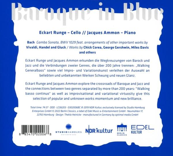 Runge,Eckart/Ammon,Jaques | Baroque In Blue - (CD) Runge,Eckart/Ammon ...