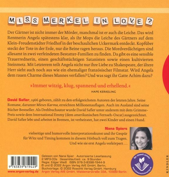 Nana Spier | Nana Spier - Miss Merkel:Mord Auf Dem Friedhof - (MP3-CD ...