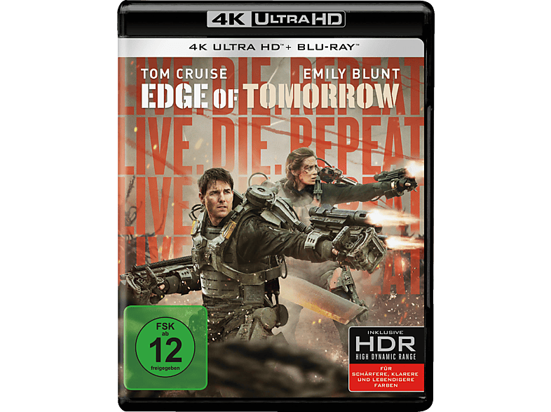Live Die Repeat: Edge Of Tomorrow 4K Ultra HD Blu-ray + Blu-ray ...